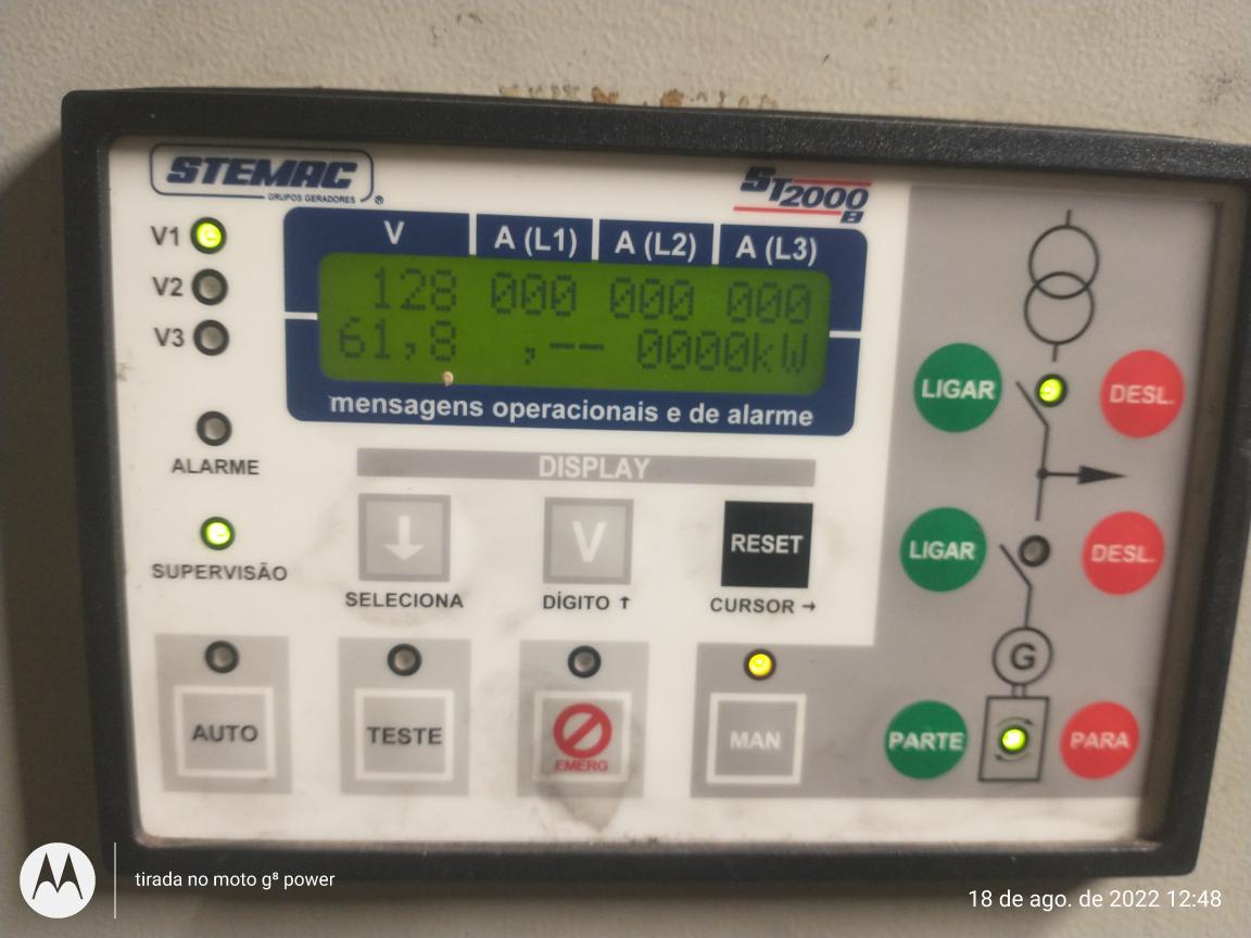 GMG testado em modo manual.